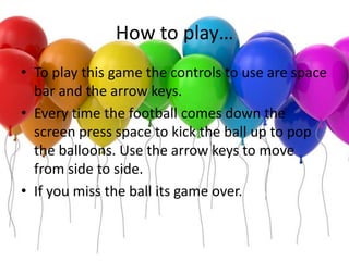 Balloon pop | PPT