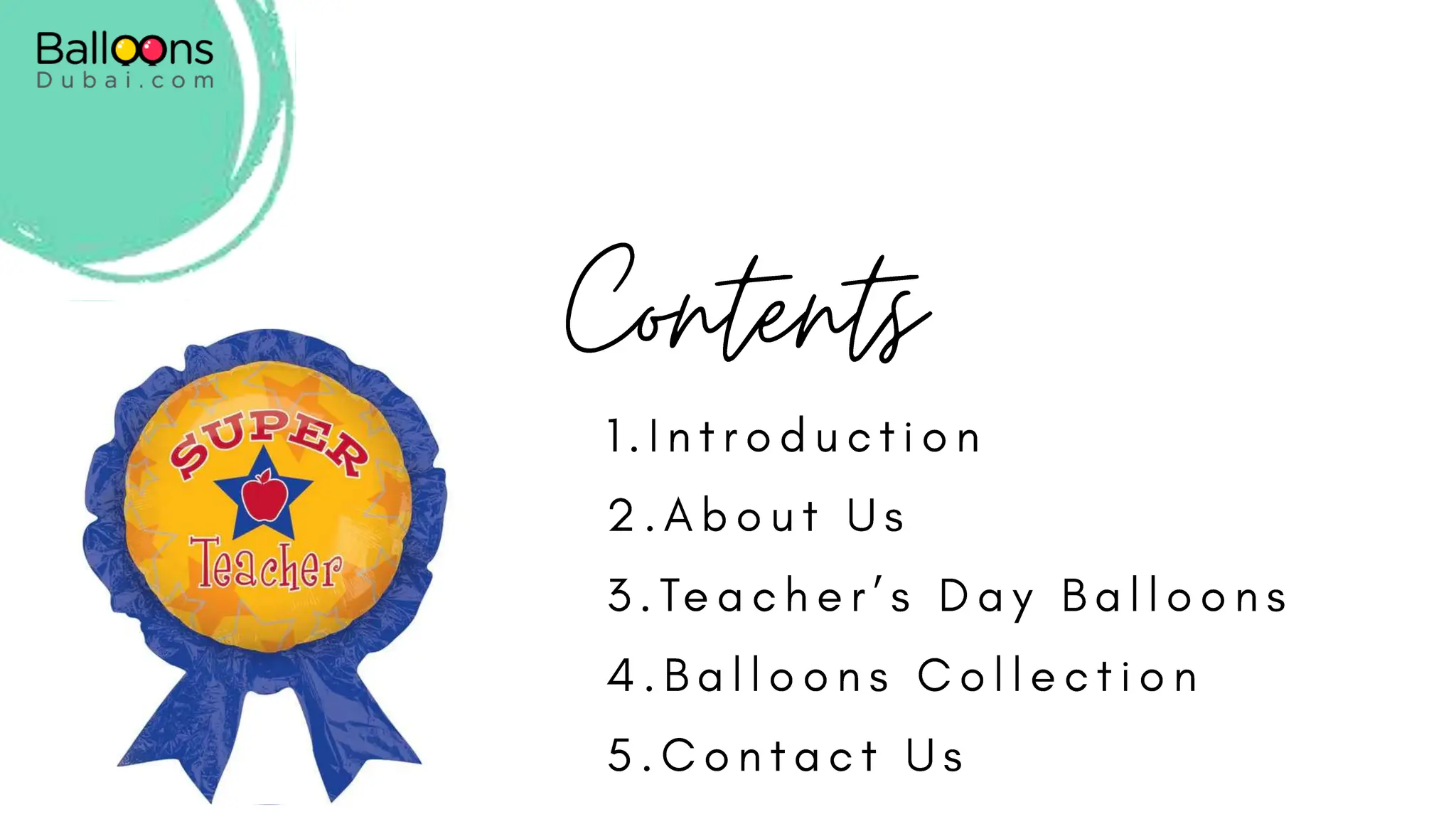 Celebrate Teacher's Day with vibrant and cheerful balloons! | PPT