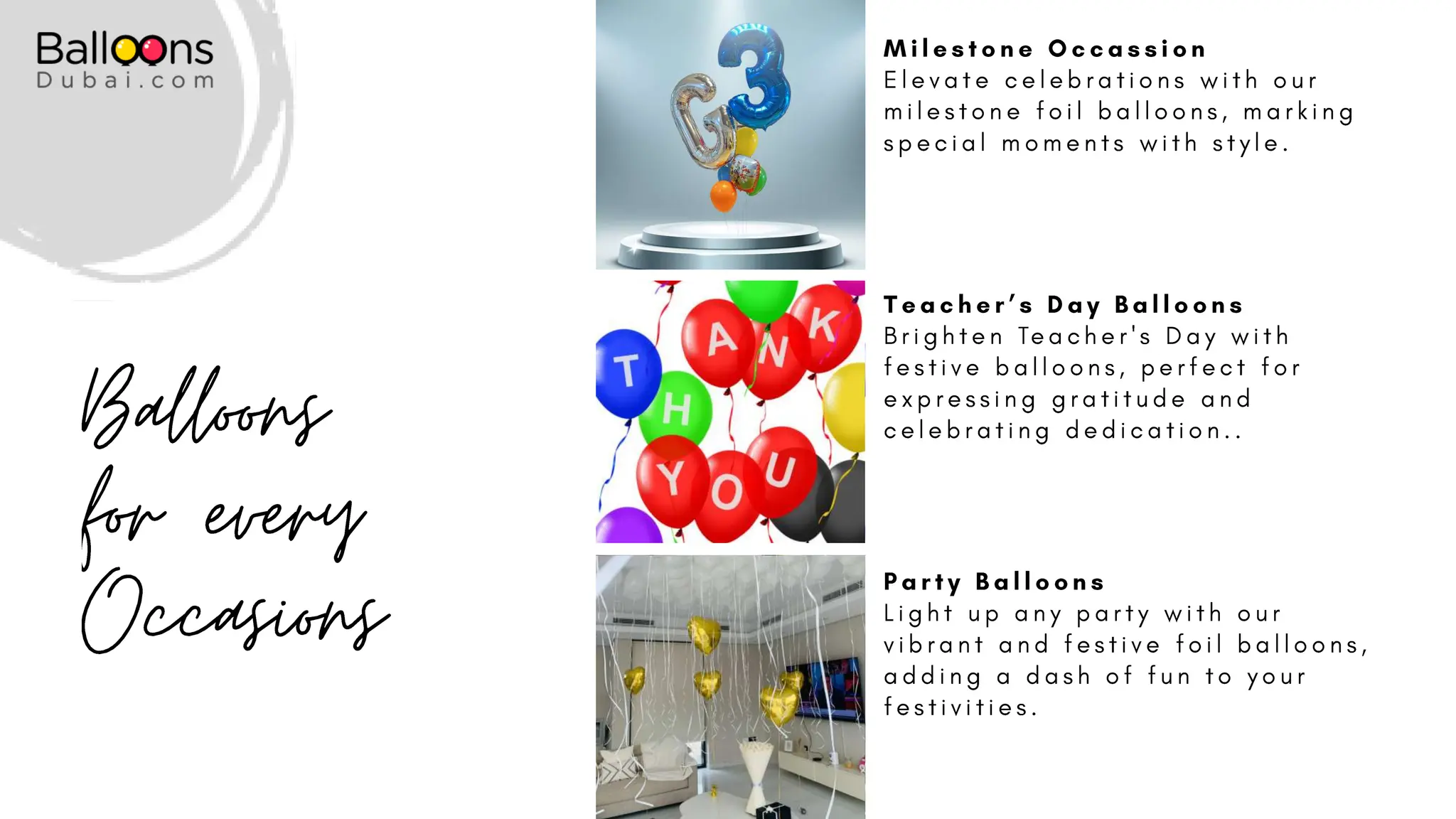 Celebrate Teacher's Day with vibrant and cheerful balloons! | PPTX