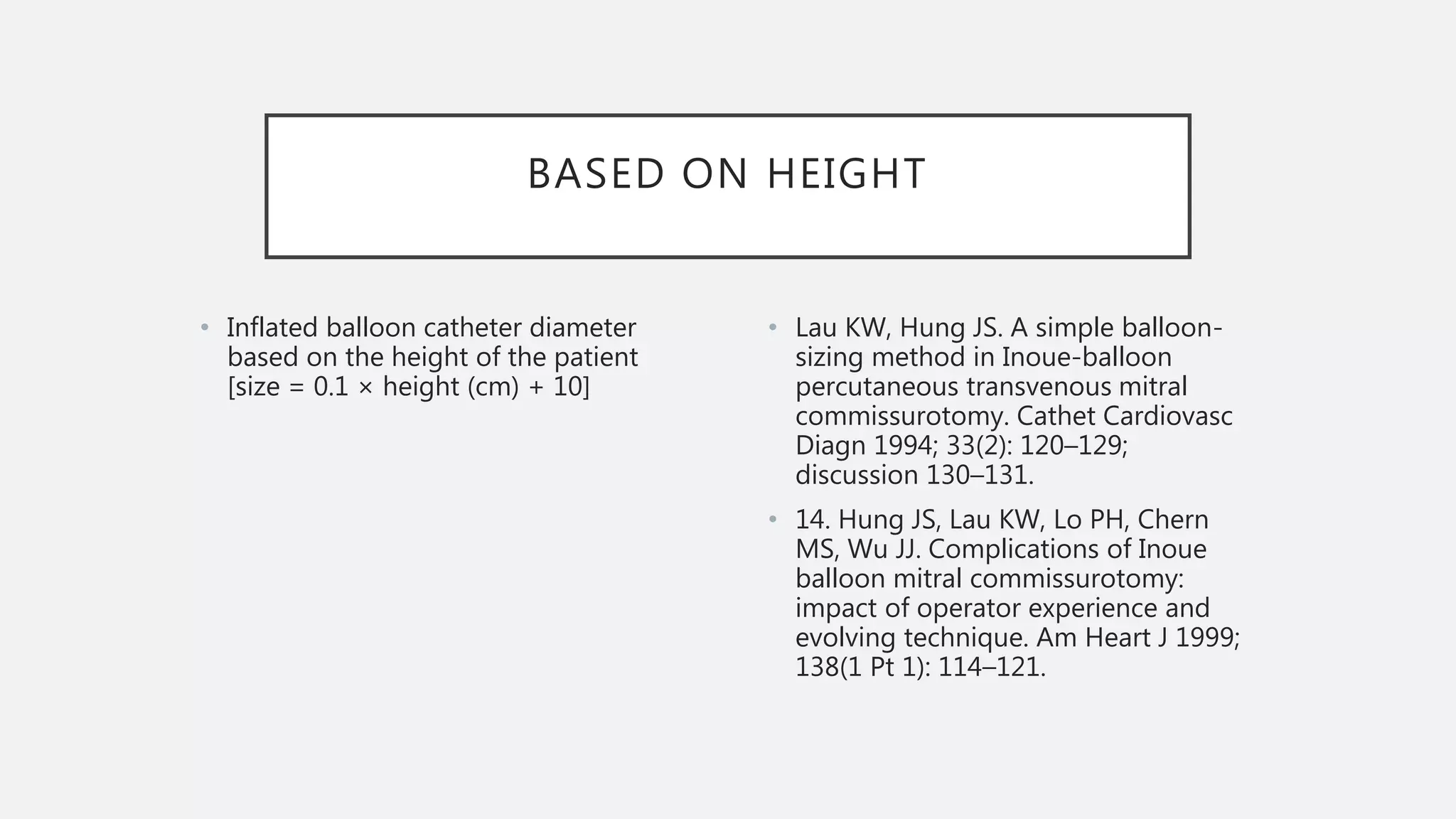 Balloon sizing for percutaneus balloon mitral valvotomy | PPTX