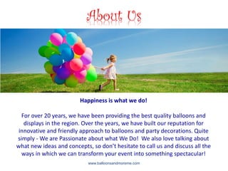 Balloons & more_corporate_profile1 | PPT