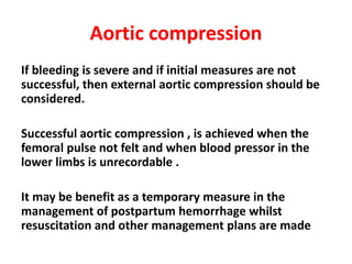 Balloon Tamponade in Post partum Hemorrhage Dr Sharda Jain Dr Jyoti ...