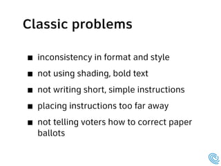 Ballot design best practices | PDF