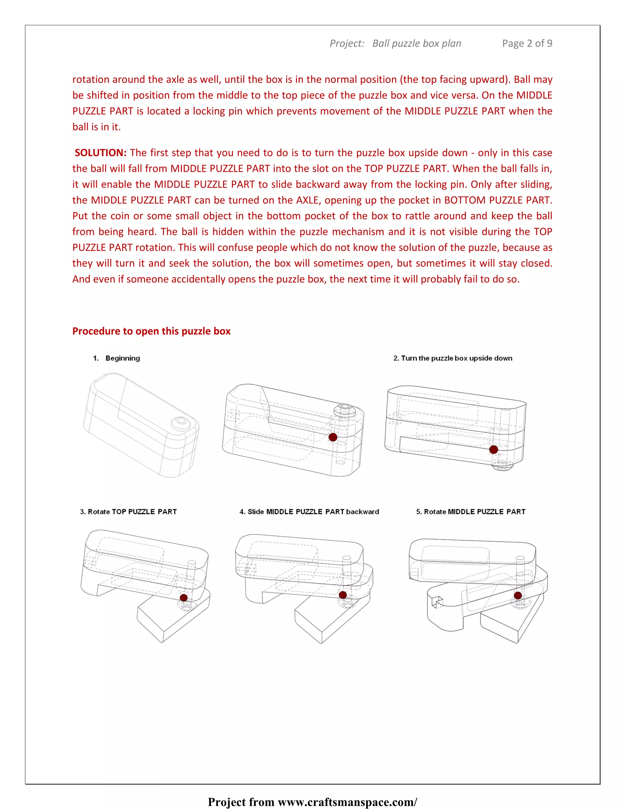 Ball puzzle box plan | PDF