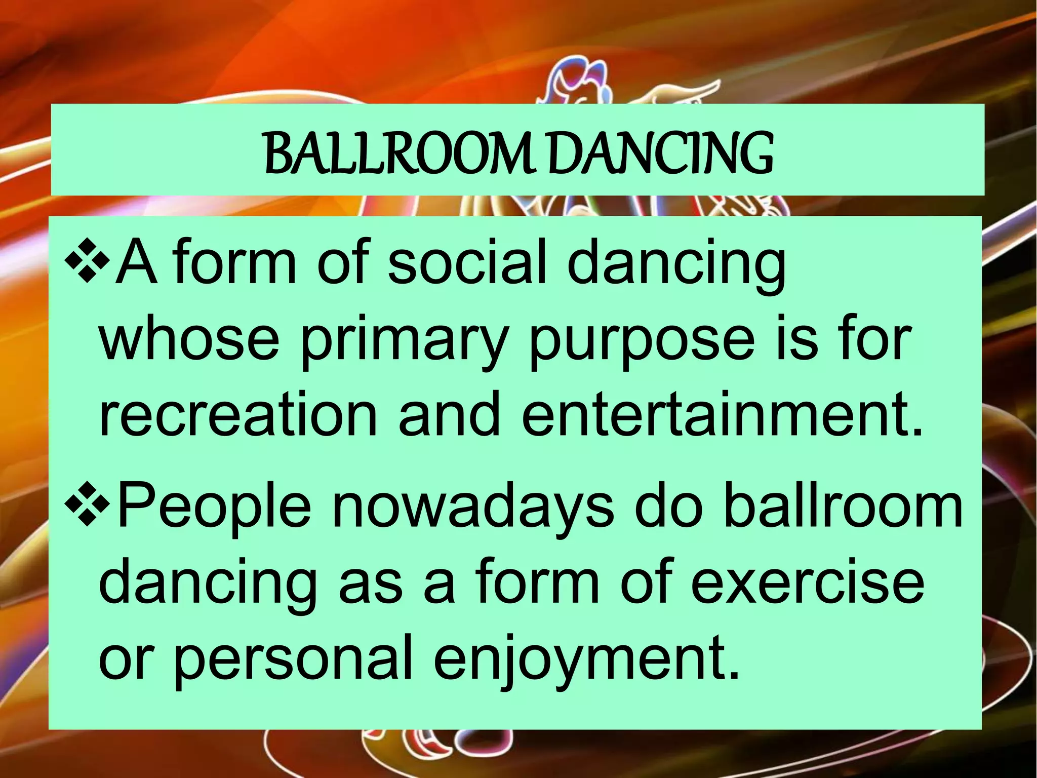 BALLROOM DANCING | PPTX