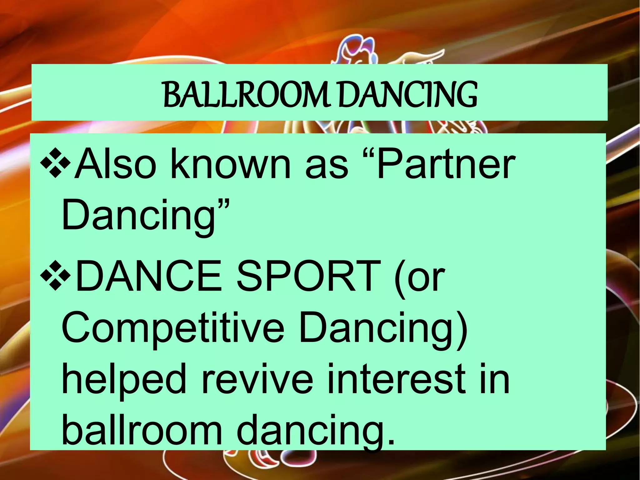 BALLROOM DANCING | PPTX