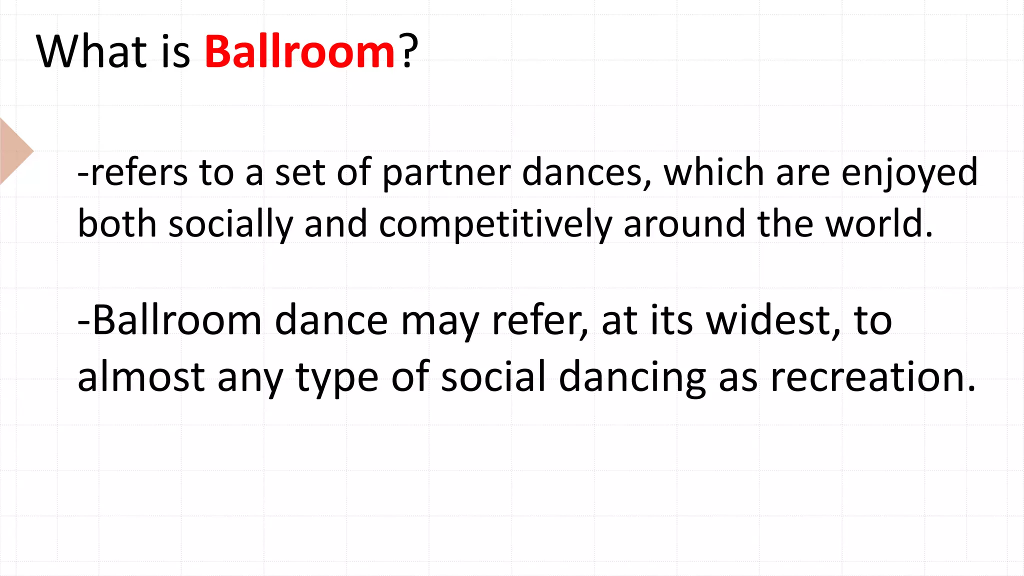 Ballroom Dance | PPTX