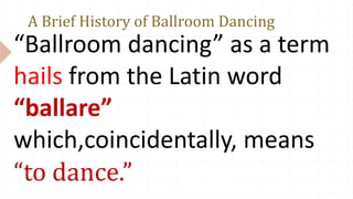 Ballroom Dance | PPTX