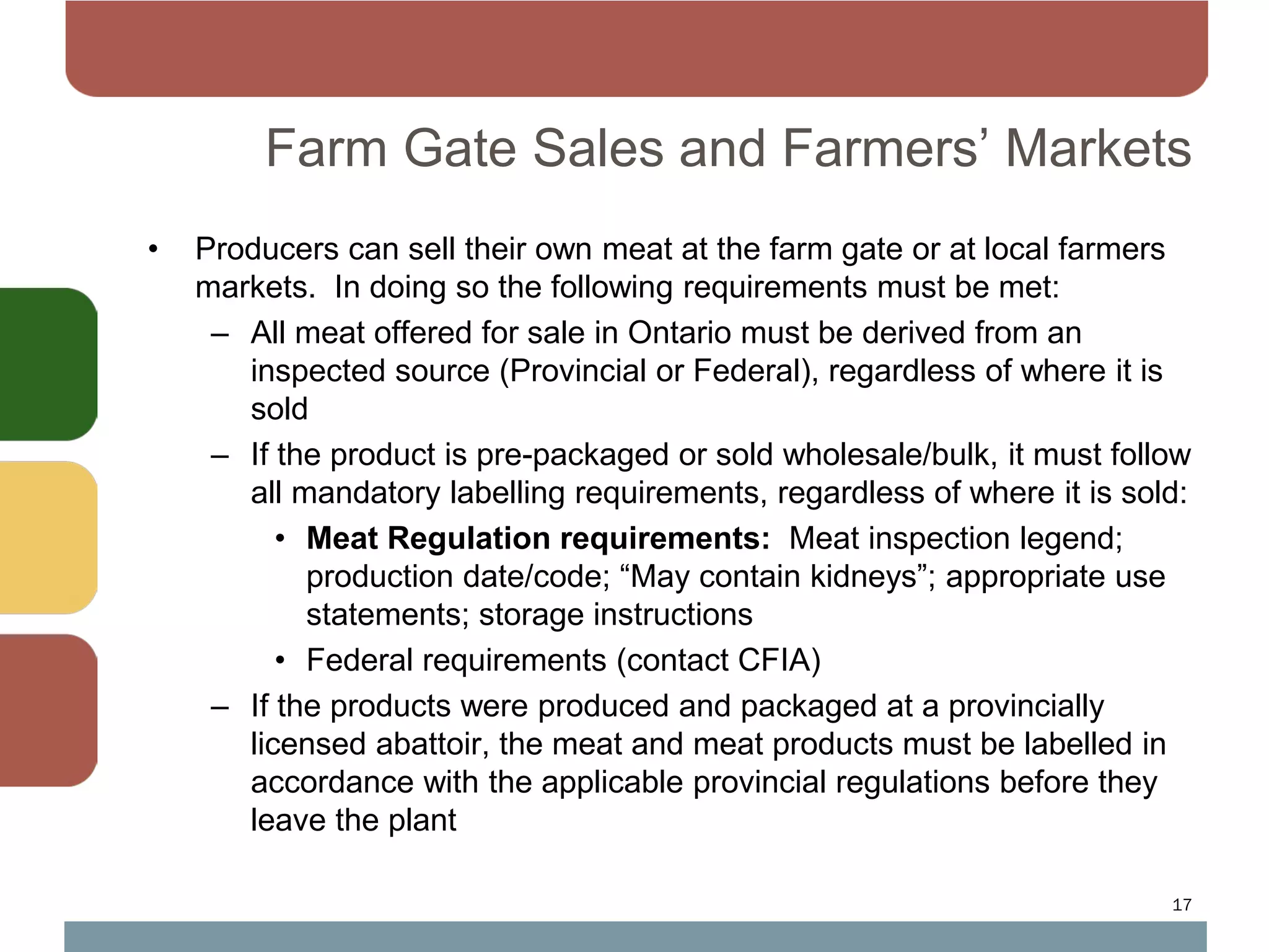 Overview of Meat Inspection | PDF