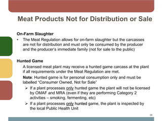 Overview of Meat Inspection | PDF