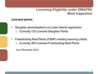 Overview of Meat Inspection | PDF
