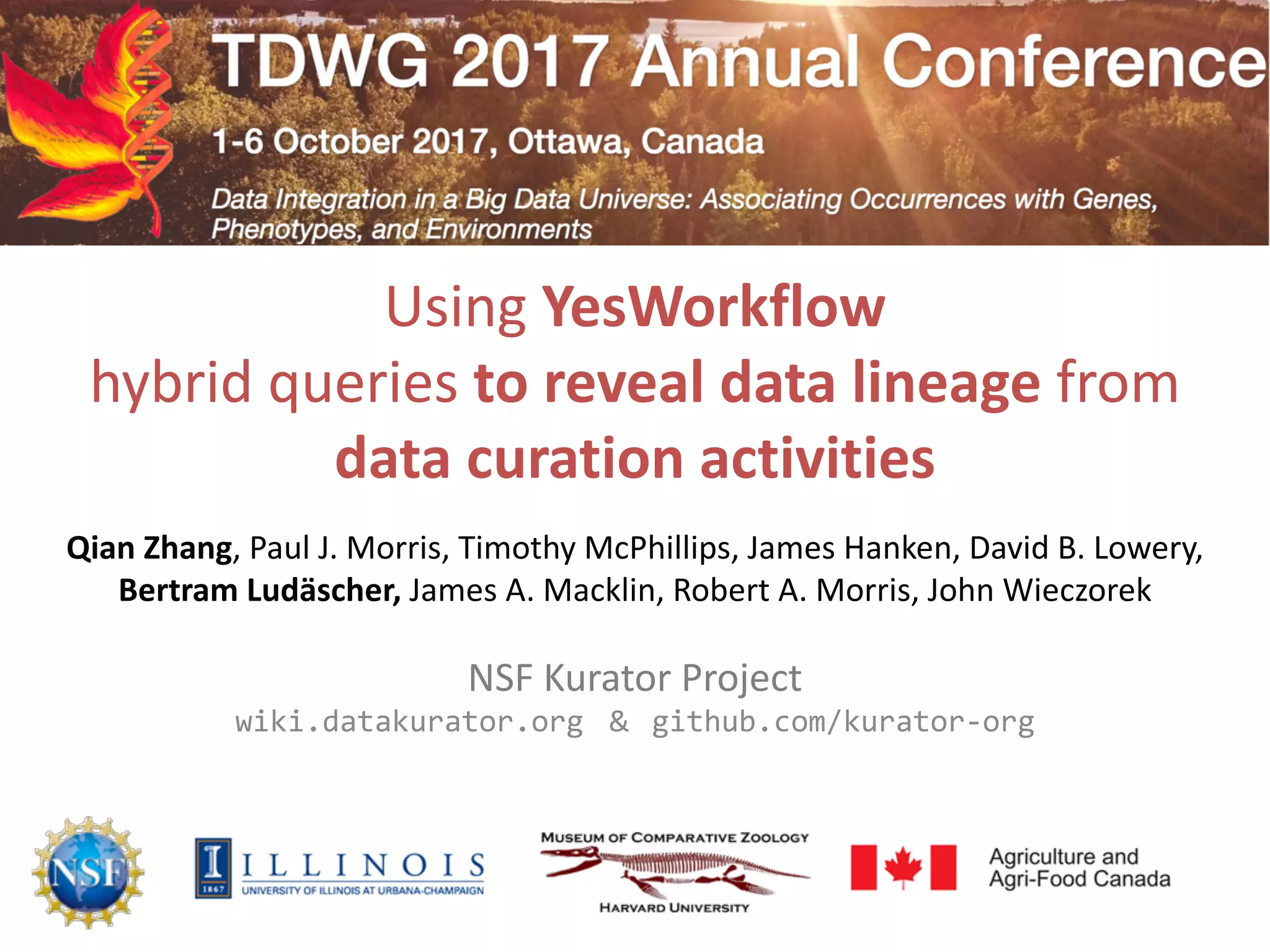 Using YesWorkflow hybrid queries to reveal data lineage from data ...