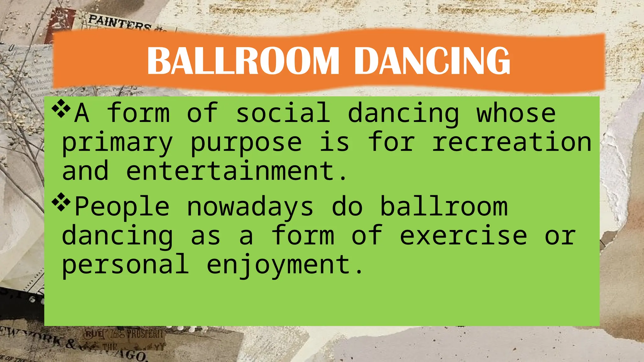 BALLROOM DANCING.pptx...................... | PPT