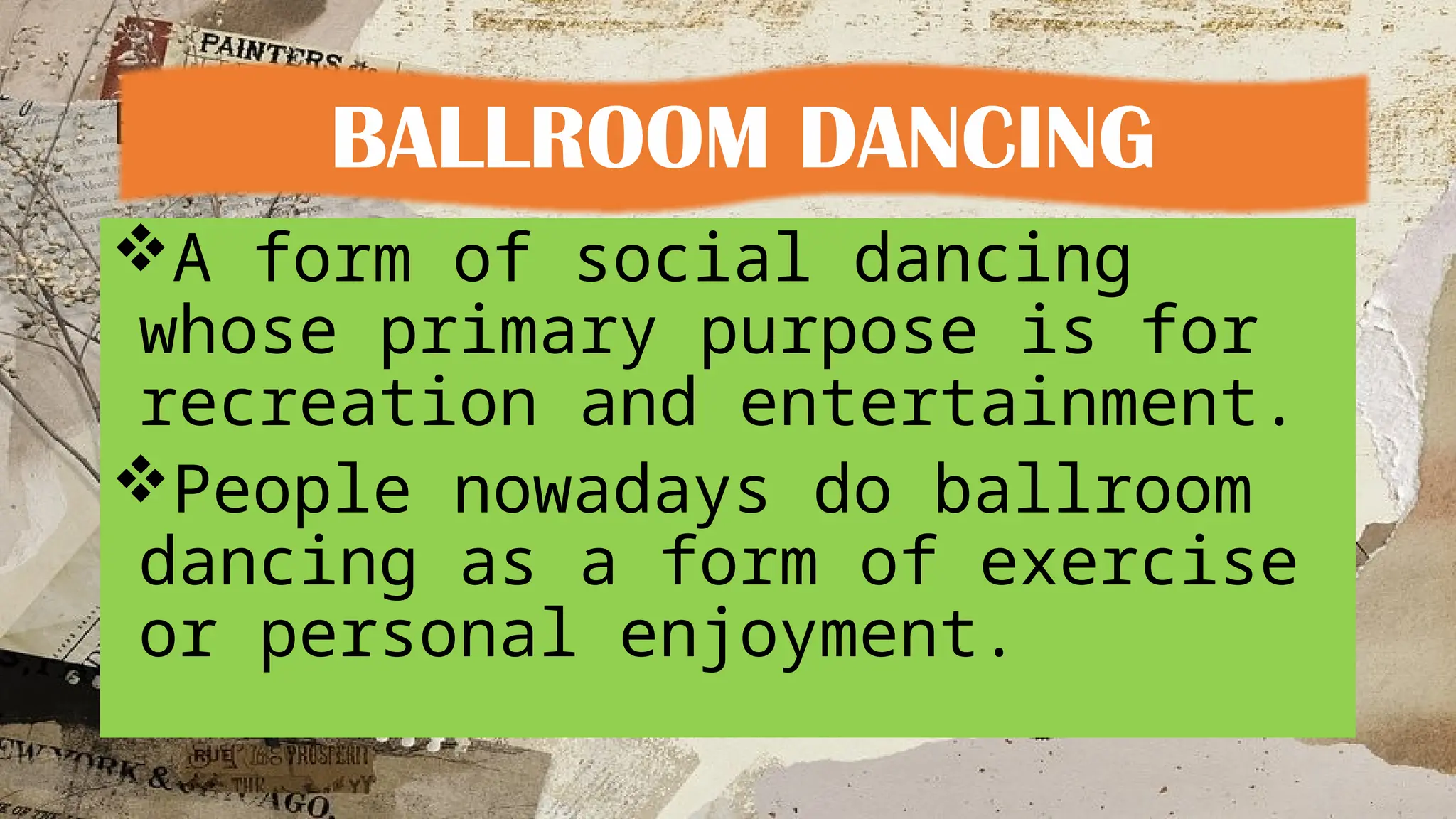 BALLROOM DANCING.pptx...................... | PPT
