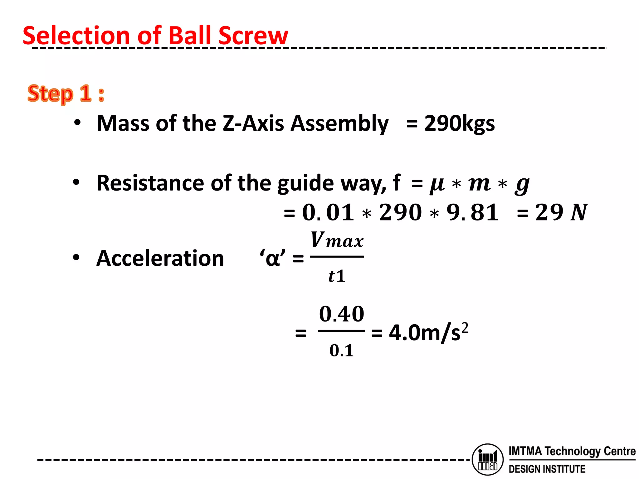 BALL SCREW SELECTION.pdf