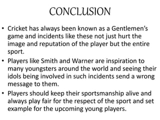 Dark Side Of Sports (Cricket) | PPTX