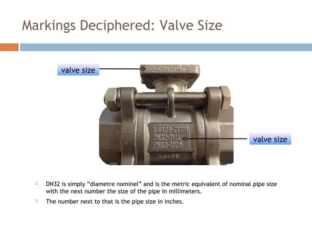 Ball Valve Markings & Tags | PPT | Free Download