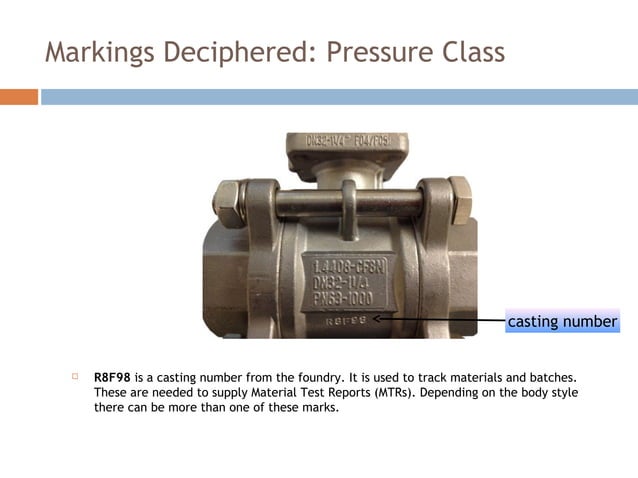 Ball Valve Markings & Tags | PPT