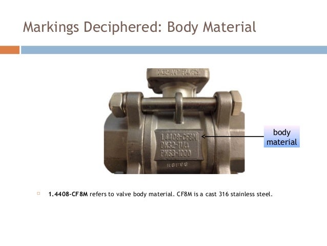 Ball Valve Markings & Tags