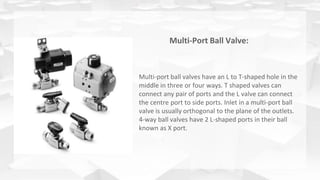 BALL VALVES AND THEIR INDUSTRIAL USES BASED ON THEIR TYPES.pptx