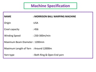 Ball Warping Process | PPTX