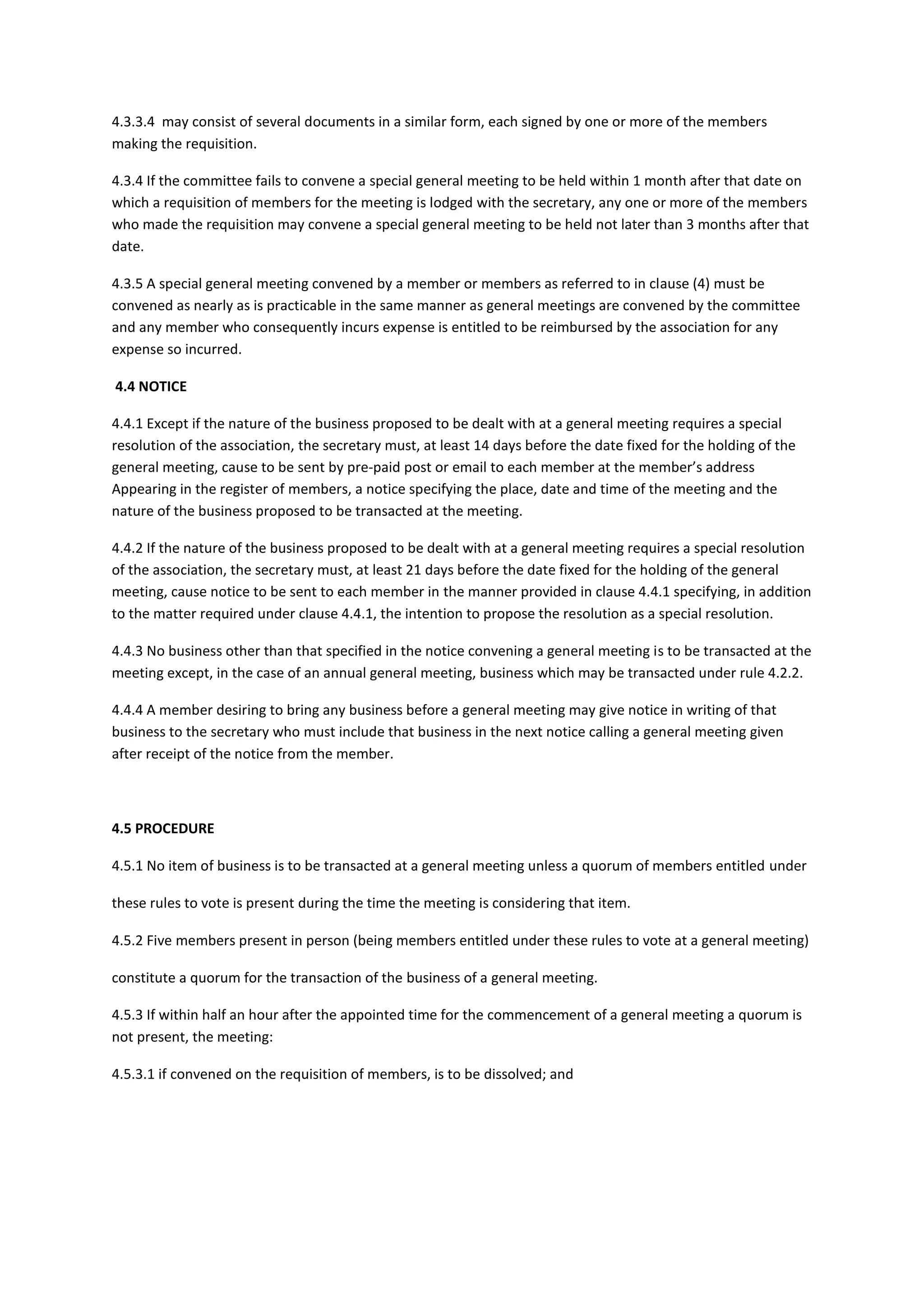 Balmain Football Club Constitution 2012 | PDF