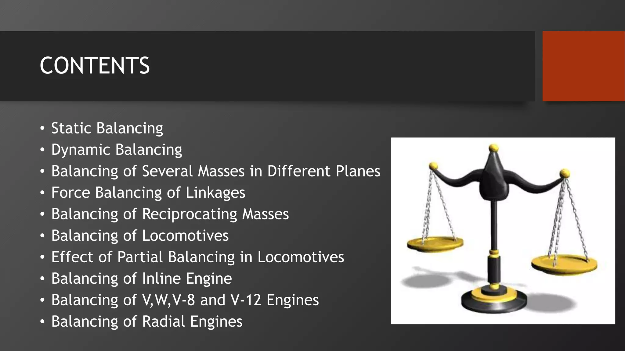 Balancing, Theory of Machine PPT | PPTX