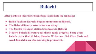 Balochi language | PPTX