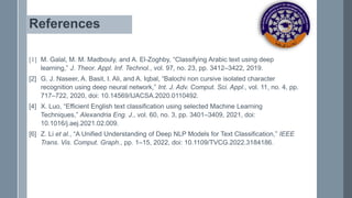 Balochi Language Text Classification Using Deep Learning 1.pptx | Artificial Intelligence ...