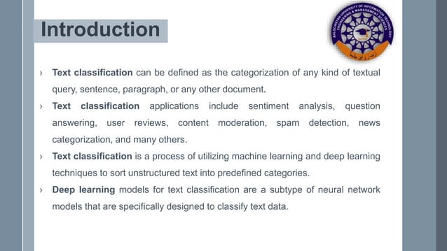 Balochi Language Text Classification Using Deep Learning 1.pptx Balochi Language Text Classification Using Deep Learning 1.pptx