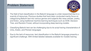 Balochi Language Text Classification Using Deep Learning 1.pptx