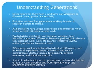 Adapting to Generational Change in the Workplace | PPTX