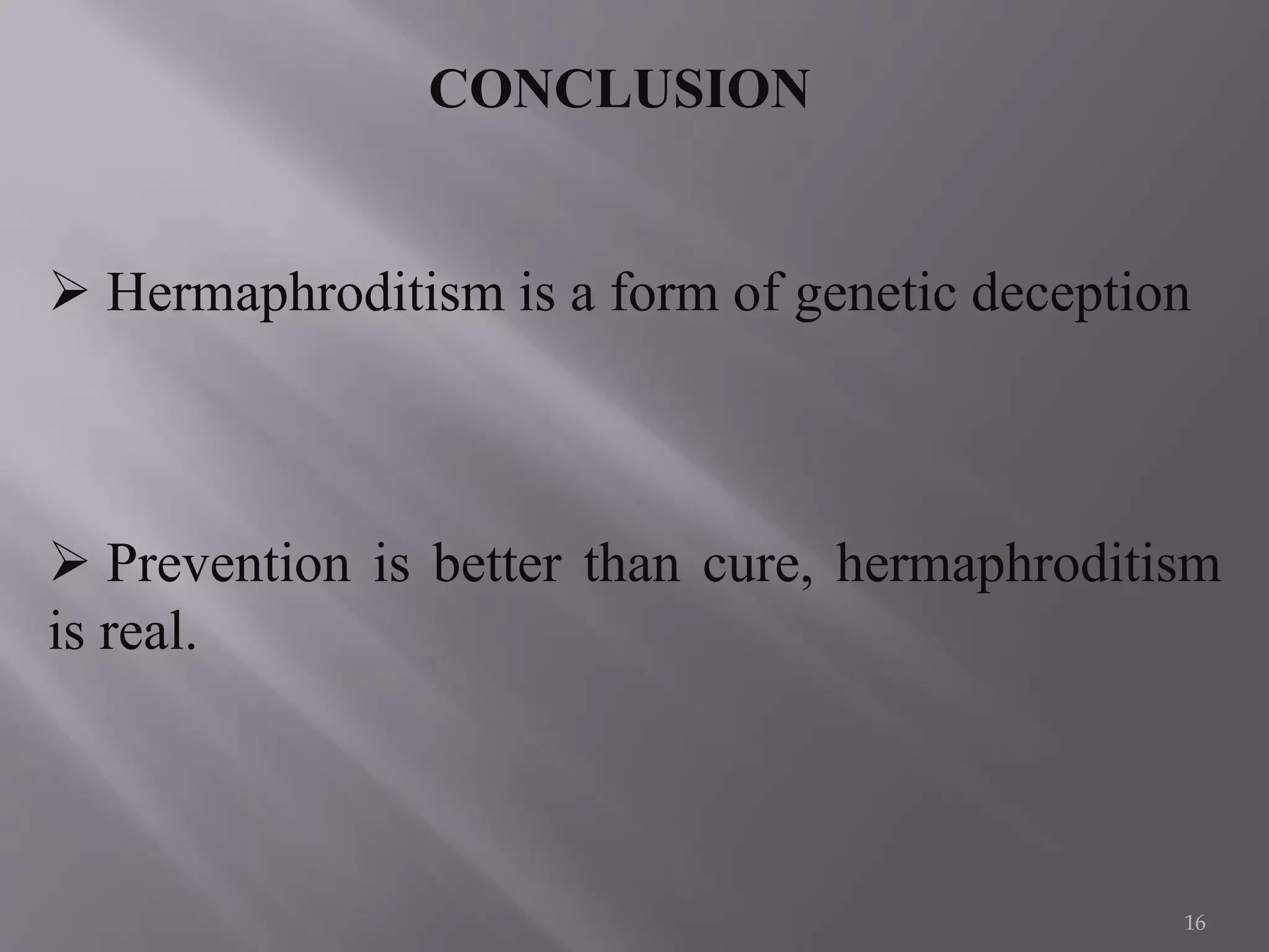 Hermaphroditism | PPTX