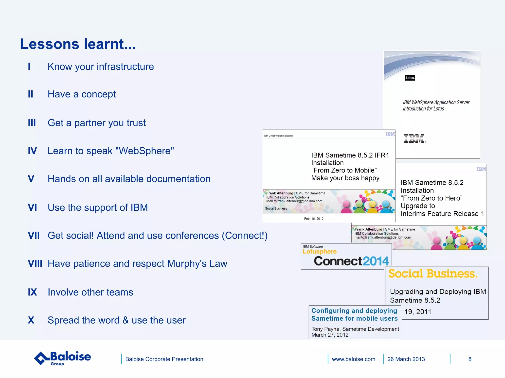 Sametime@Baloise | PPT