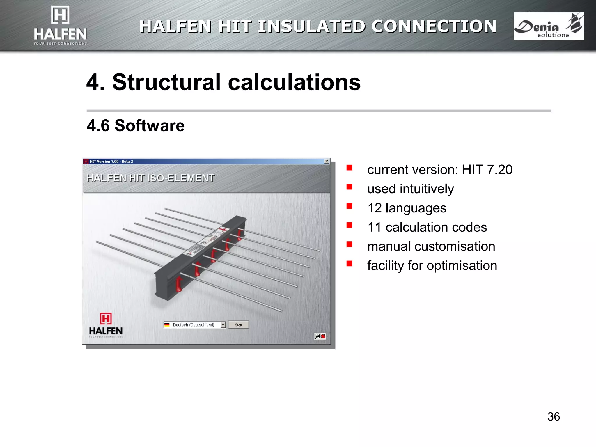 Balokoniniai armavimo elemetai HALFEN HIT | PPT