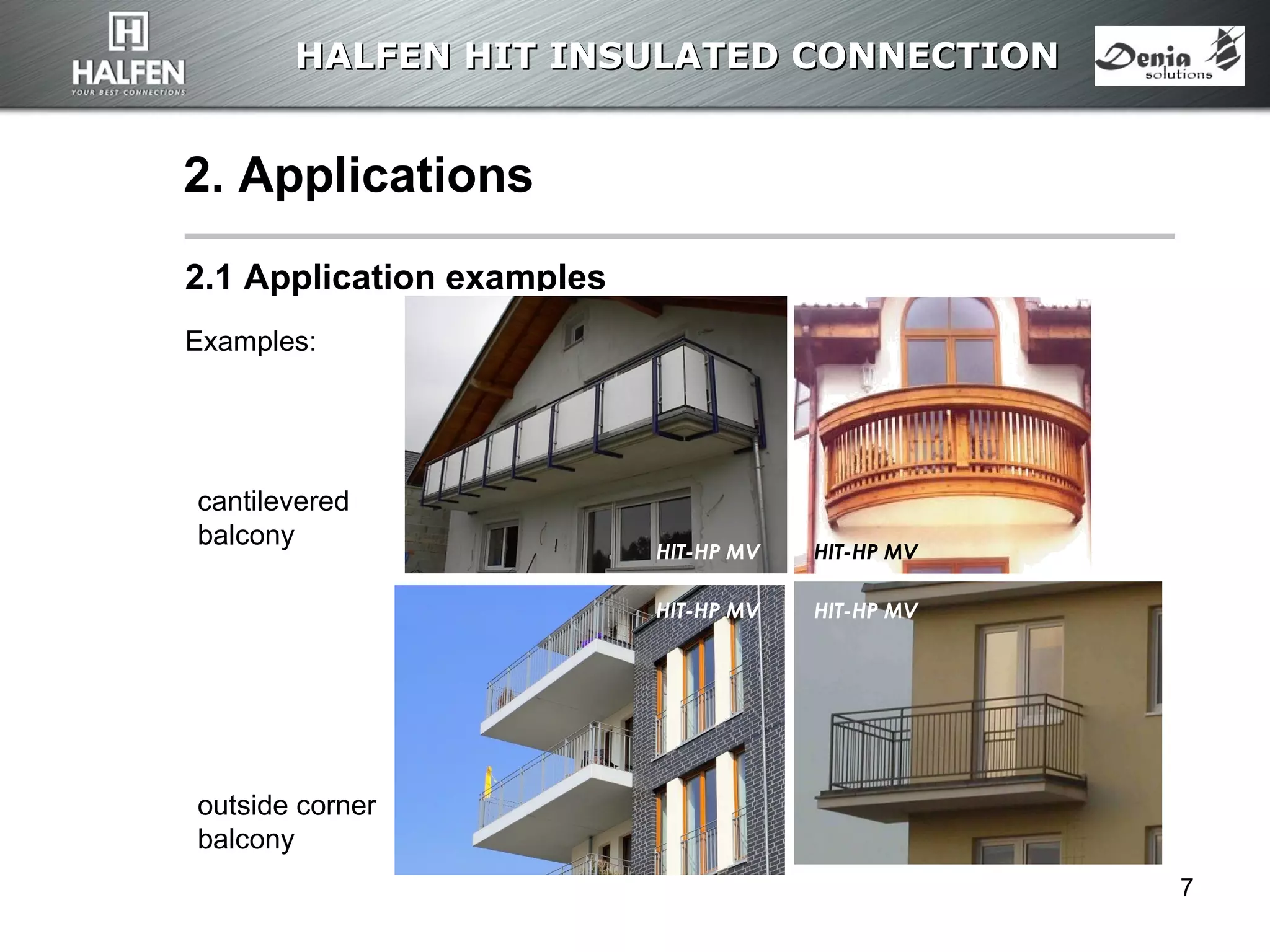 Balokoniniai armavimo elemetai HALFEN HIT | PPT