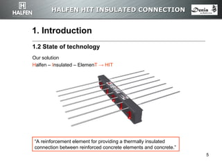 Balokoniniai armavimo elemetai HALFEN HIT | PPT