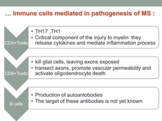 epidemiology and pathophysiology of multiple sclerosis | PPTX