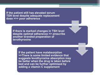 diagnosis and treatment of hypothyroidism | PPTX