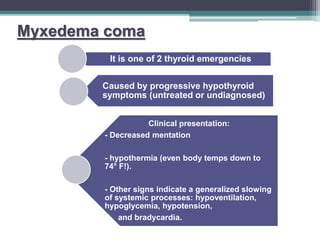 diagnosis and treatment of hypothyroidism | PPTX