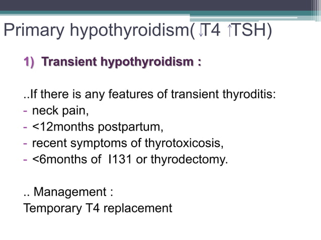 diagnosis and treatment of hypothyroidism | PPTX | Thyroid Disorders | Endocrine and Metabolic ...