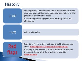 chronic otitis media part 2 | PPTX