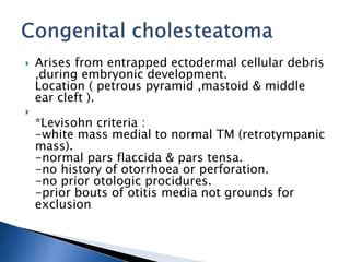 chronic otitis media part 2 | PPTX