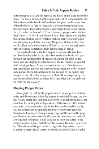 Tying Bass Poppers Balsa And Cork Popper Bbodies | PDF