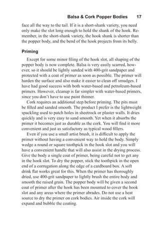 Tying Bass Poppers Balsa And Cork Popper Bbodies | PDF