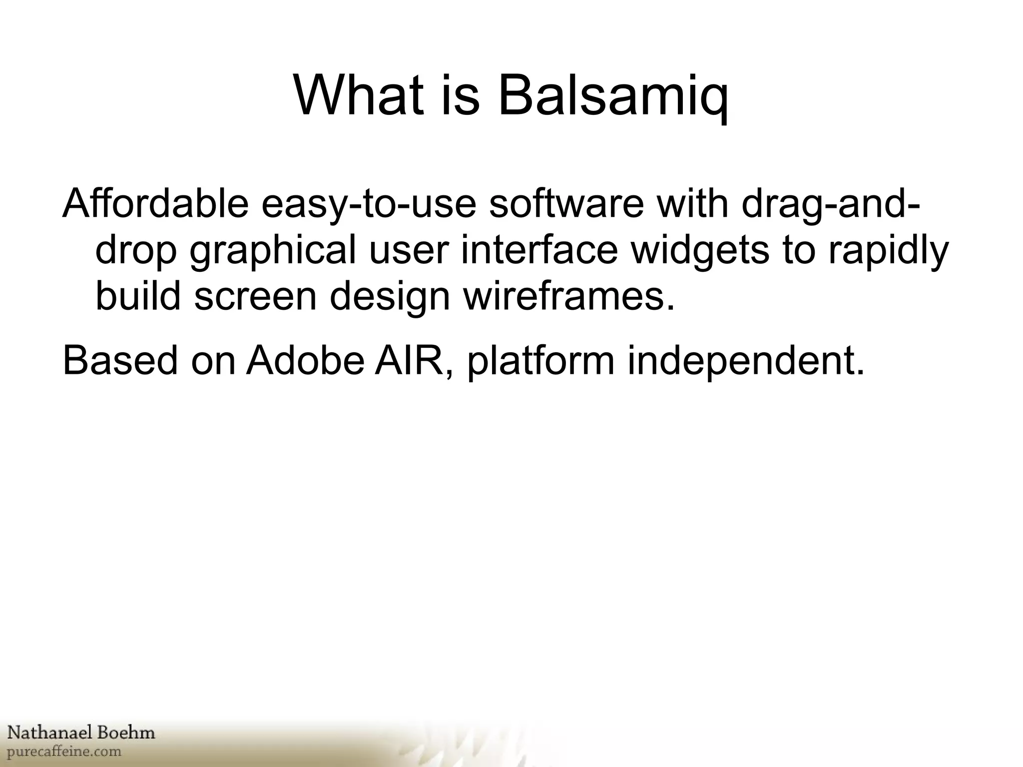 Balsamiq Mockups: User interface screen design tool | ODP