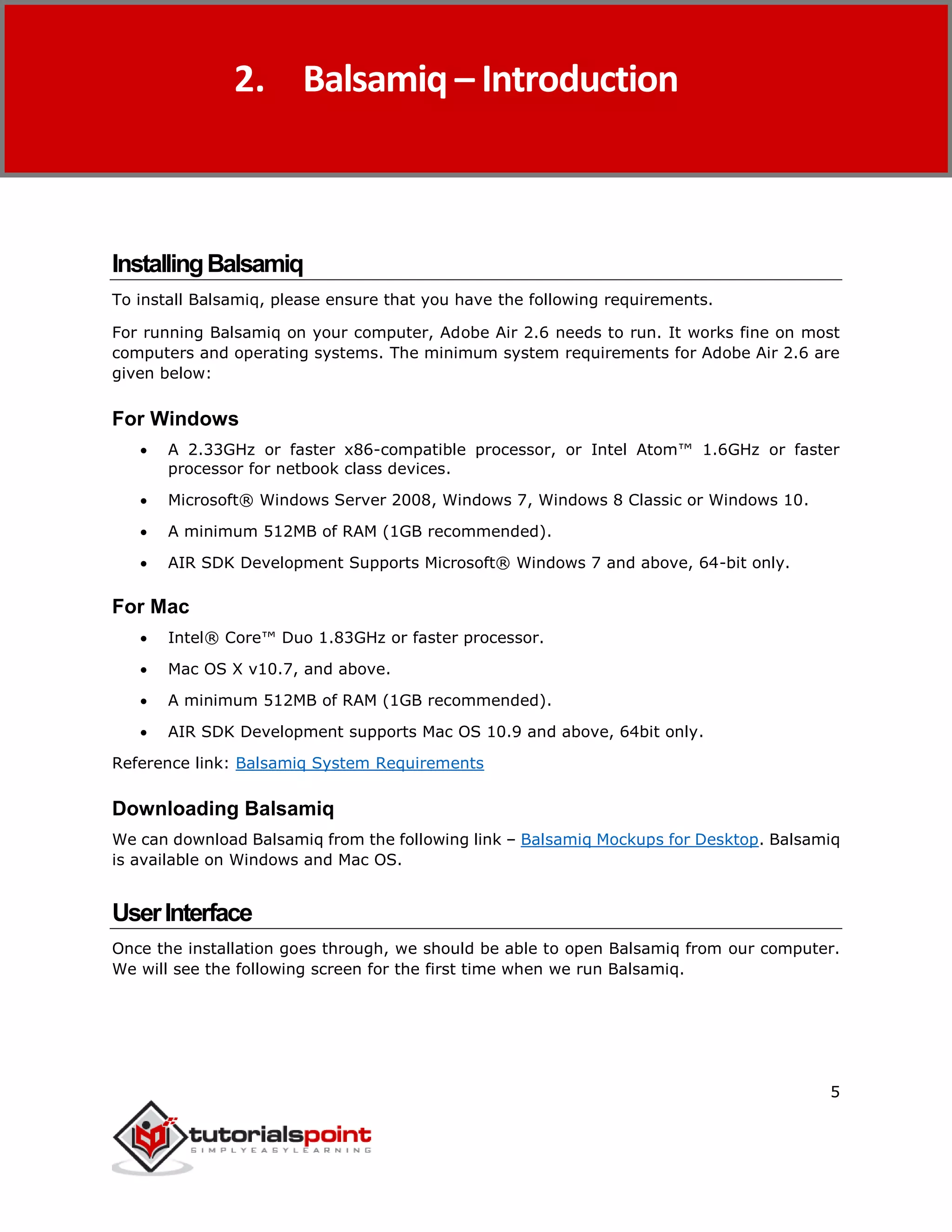 Balsamiq mockups tutorial | PDF