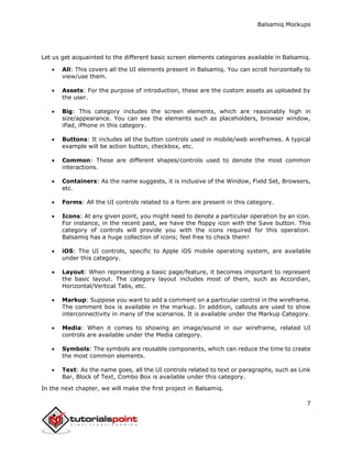 Balsamiq mockups tutorial | PDF