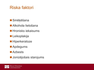 Balsenes vēzis - lokalizācija, klasifikācija, diagnostika. | PPTX