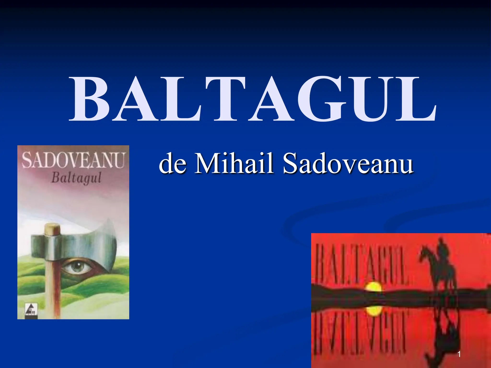 baltagul_prezentare.ppt, material util pentru liceu | PPT